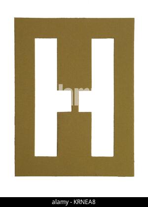 L alphabet cut out of cardboard paper Stock Photo - Alamy