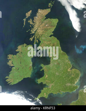 MODIS temperature map Stock Photo - Alamy