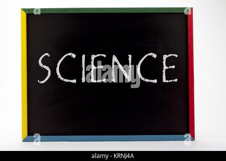 science written on slate board Stock Photo - Alamy