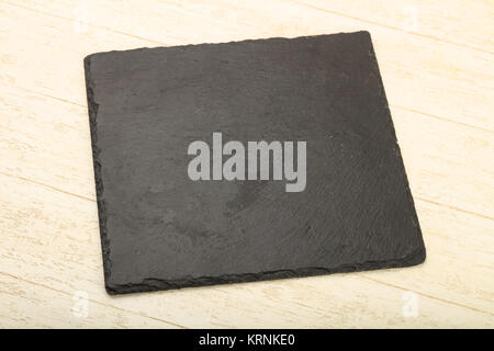 Black stone plate for home and restorant use Stock Photo - Alamy