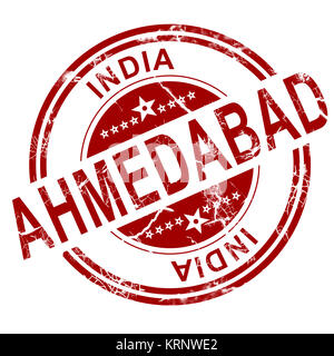 Red Ahmedabad stamp Stock Photo - Alamy