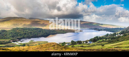 Panorama over Dunlewy Lough, Dunlewy, County Donegal, Ireland Stock ...
