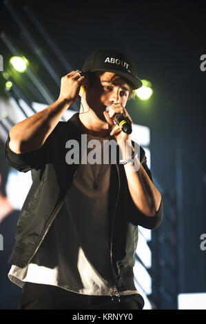 Riki performing live on stage at the Atlantico in Rome, Italy ...