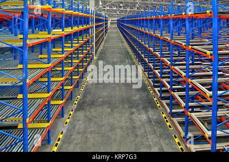 Warehouse racking inside distribution centre at Goldthorpe Yorkshire ...