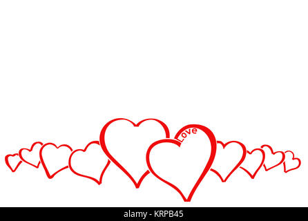 several hearts in different sizes,free Stock Photo - Alamy