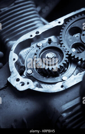 Timing sprockets in boxer engine Stock Photo - Alamy