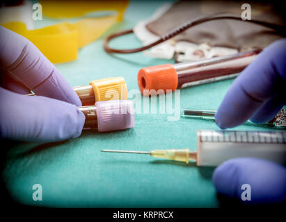Vial To Blood Sampling, Drug Control Laboratory, Conceptual Image Stock ...