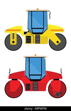 Industrial rollers belt conveyor vector illustration isolated on a ...