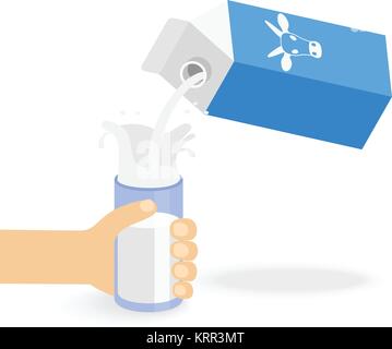 Milk jet, milky splash, vector realistic liquid white splash on ...