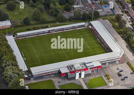Aerial view of Manchester United FC Old Trafford Stadium Stock Photo ...