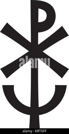 Christogram — Christian monogram of Jesus Christ, The Savior, The Lord ...