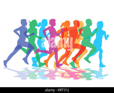 Group of runners Stock Photo - Alamy