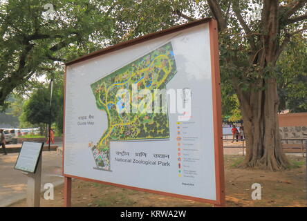 A map of Delhi zoo Stock Photo - Alamy