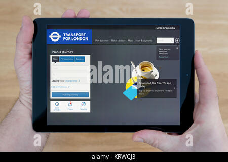 tfl transport for london website Stock Photo - Alamy