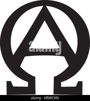 SYMBOL: BEGINNING & END. /nGreek letters alpha and omega, symbols for ...