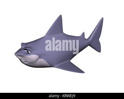 cartoon shark isolated Stock Photo - Alamy