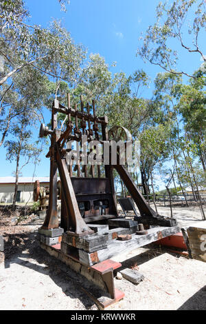 Five head stamp battery used for goldmining displayed at Herberton ...