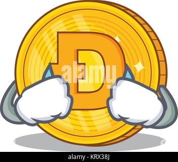 Crying gold coin cartoon character for payment Stock Vector Image & Art ...