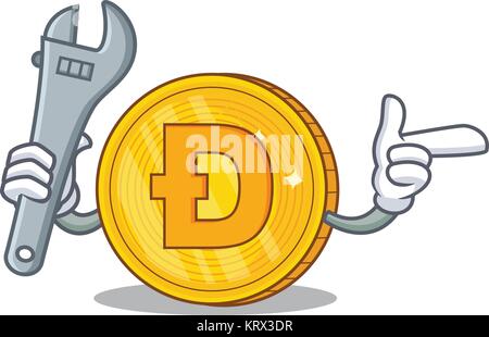 Automotive Dodgecoin character cartoon style Stock Vector Image & Art ...
