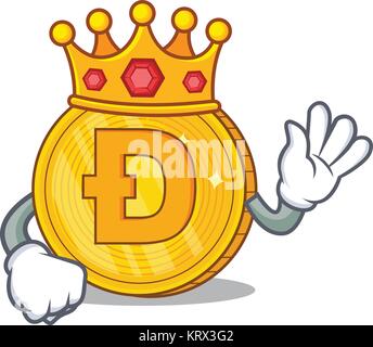 King bitcoin coin character cartoon Stock Vector Image & Art - Alamy