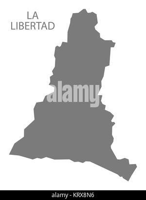 Map of La Libertad Stock Photo - Alamy