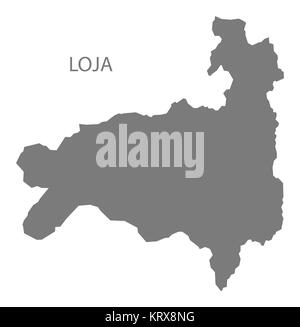 Area of Loja, province of Ecuador, isolated on a solid background in a ...