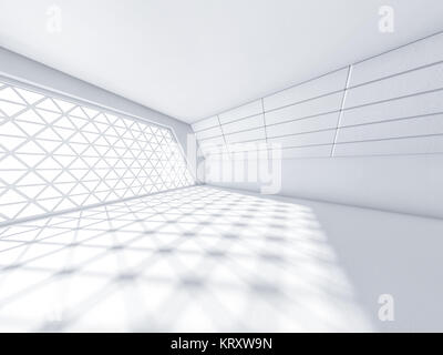 Abstract Garage Showroom Corridor Concrete Reflective. Empty Space and ...