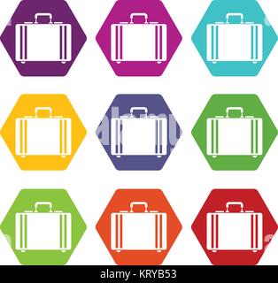 Diplomat icon set color hexahedron Stock Vector Image & Art - Alamy