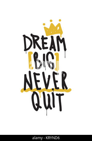 Dream, plan, do. Hand lettering calligraphy Stock Photo - Alamy