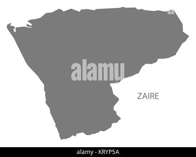 Area of Zaire, province of Angola, isolated on a solid background in a ...