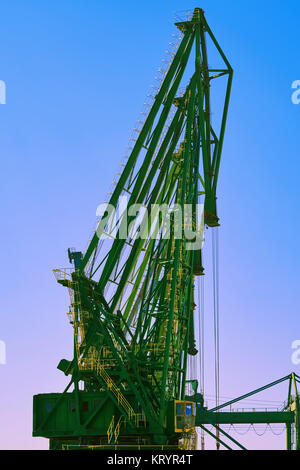 Harbour Level Luffing Crane Stock Photo - Alamy
