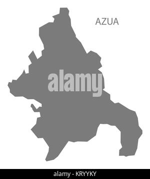 Shape of Azua, province of Dominican Republic, and its capital ...