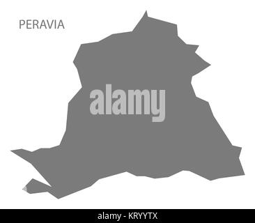 Shape of Peravia, province of Dominican Republic, with its capital ...