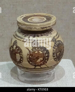 This Aryballos is a Corinthian terracotta oil jar, crafted after 550 BC ...