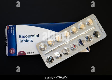 Bisoprolol tablets beta blocker tablets Stock Photo - Alamy