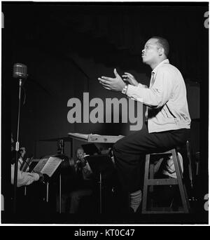 A photograph of Sy Oliver, a prominent musician and bandleader, taken ...