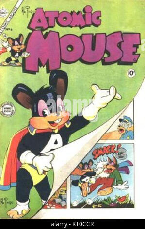 The *Atomic Mouse* comic cover features the superhero mouse, a ...