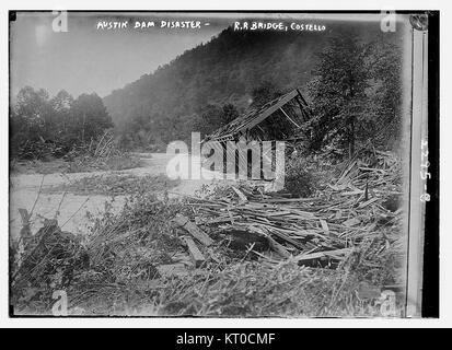 Austin Dam Disaster, RR Bridge, Costello [1911] In September 1911, the ...