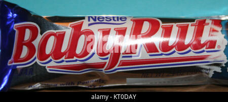 Baby Ruth, American chocolate candy bar, Containing peanuts, caramel ...