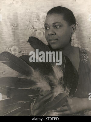A portrait of Bessie Smith, the influential American blues singer known ...