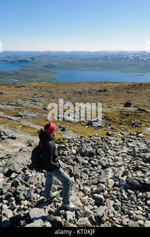 Hiking path in Finnish Lapland Stock Photo - Alamy
