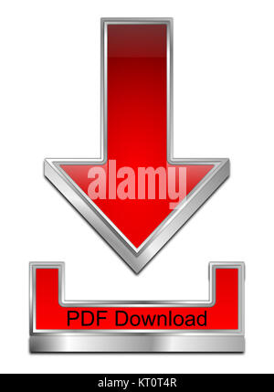 PDF icon. Shiny glossy internet button on white background Stock Photo ...