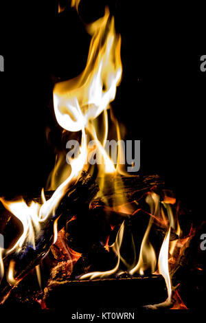 Burning Coke Coals on a Fireplace Stock Photo - Alamy