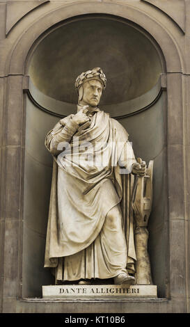 Dante Alighieri Statue by Italian Sculptor Ettore Ximenes, Standing in ...