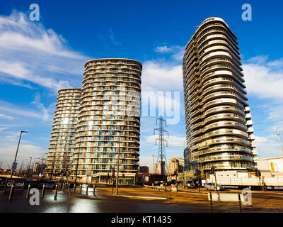 Hoola apartments in Royal Docks - London, England Stock Photo - Alamy