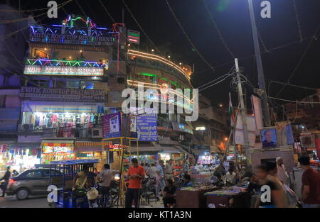 People visit Paharganj Main Bazaar market in New Delhi India Stock ...