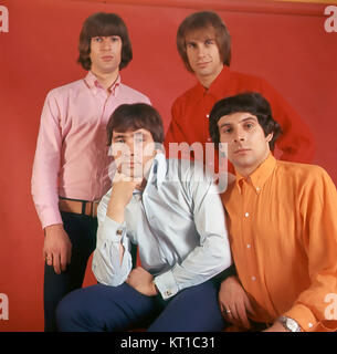 THE TROGGS UK pop group in April 1967 from left: Ronnie Bond, Pete ...
