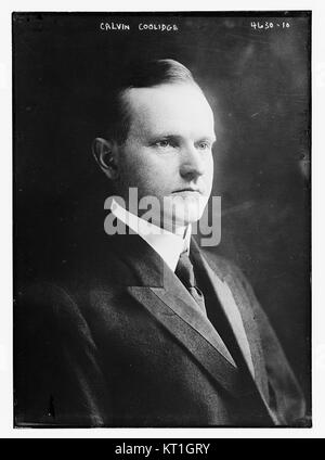 Calvin Coolidge, the 30th President of the United States, and First ...