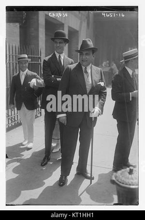 This portrait captures the legendary Italian tenor Enrico Caruso, one ...