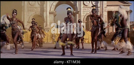 A screenshot from the 1963 trailer for 'Cleopatra,' one of the most ...